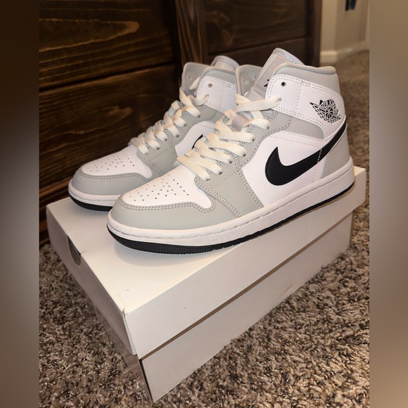 Jordan | Shoes | Jordan Mid Light Smoke Greyw | Poshmark